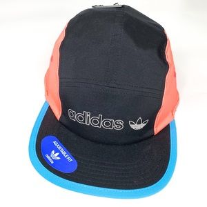 adidas | Accessories | Adidas Originals 5panel Blockstrapback Hat Black ...